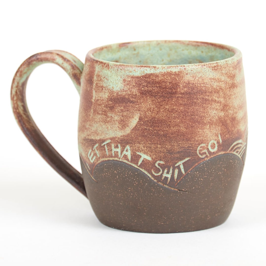 Handmade Ceramic Zen Mug in Water Glaze - Etsy