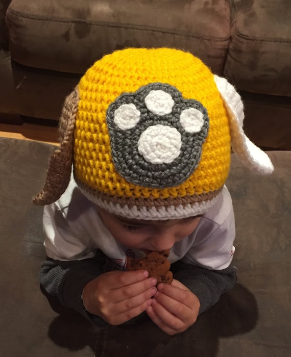 Rubble Paw Patrol hat Fashion Crochet hat Kids Winter Hat | Etsy
