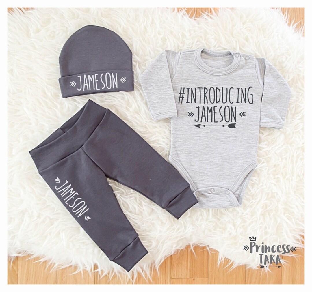 Cute Baby Set. Personalized Baby Clothes. Take Home Outfit. - Etsy