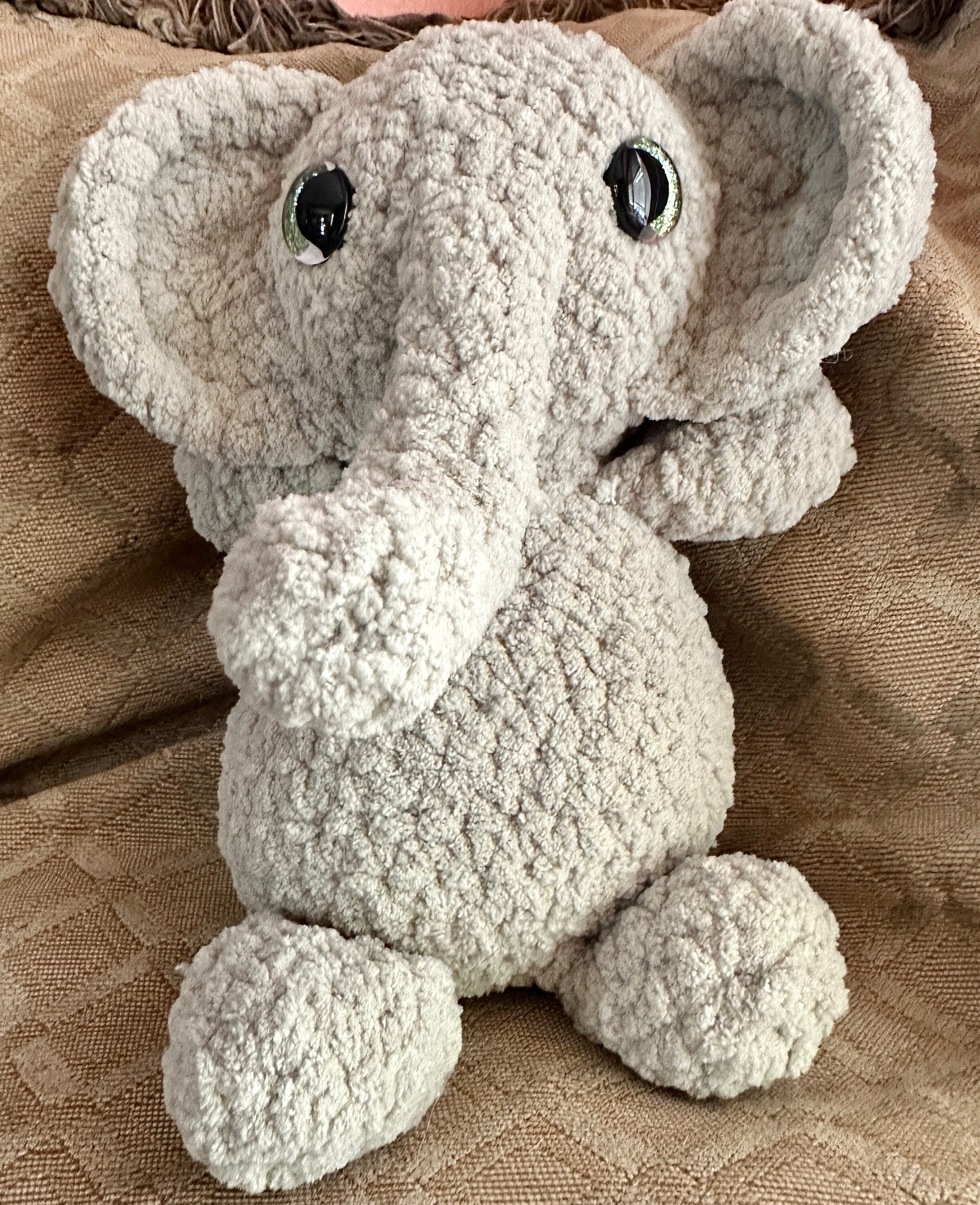 Ellie the Elephant Plushy Amugurumi (gray) - Etsy