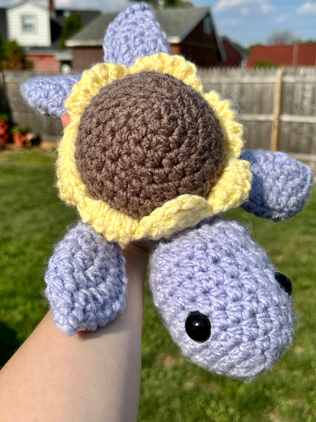 Lavender Sunflower Turtle - Etsy