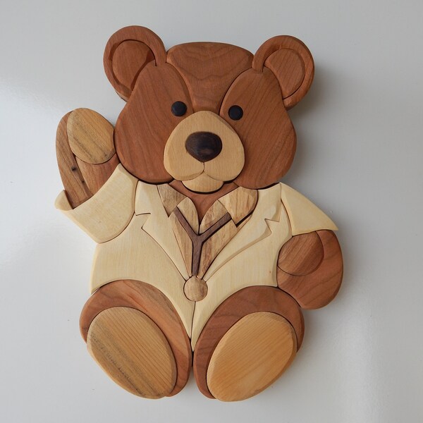 Intarsia Bear - Etsy