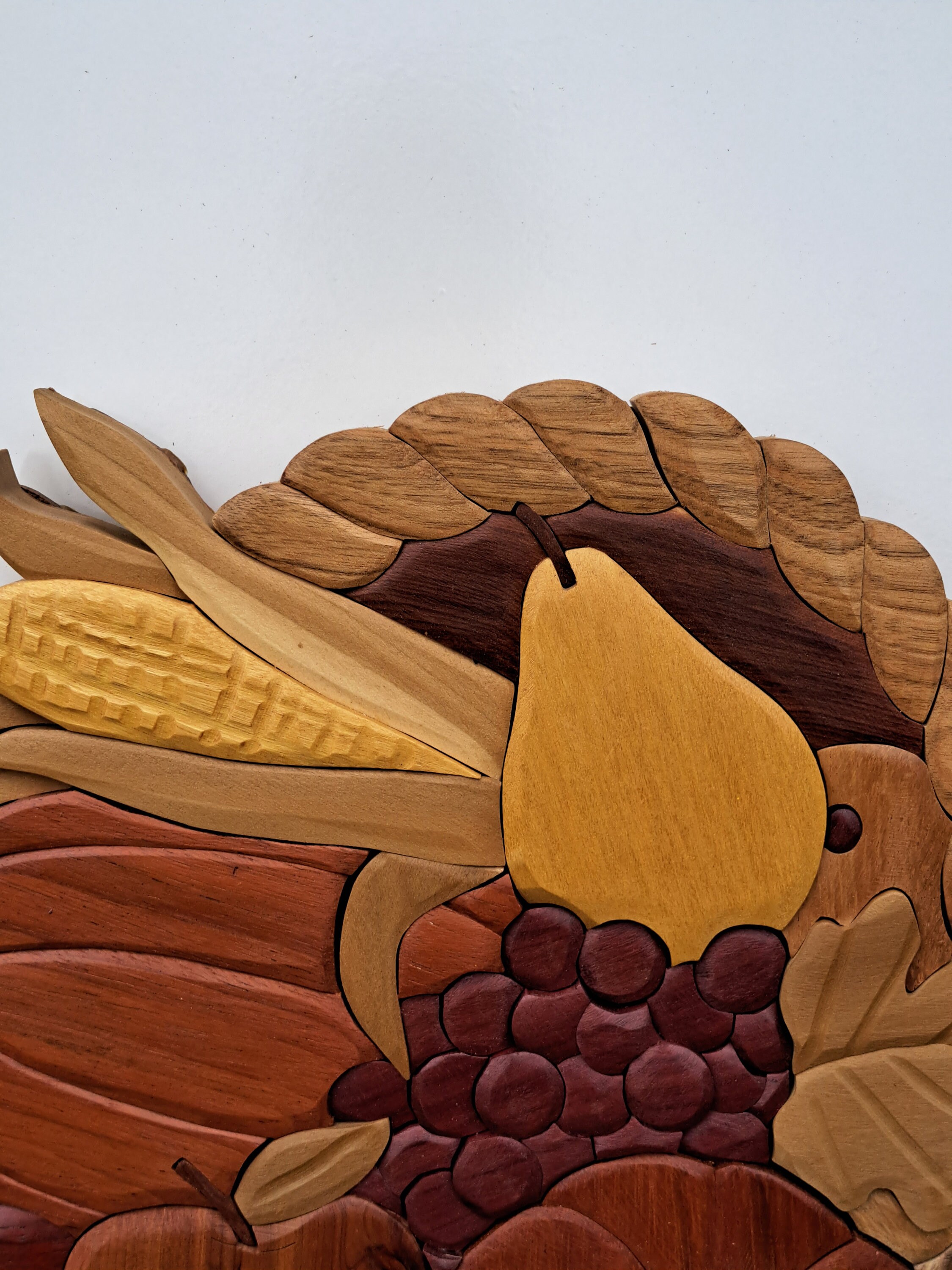 Cornucopia Wood Intarsia Wall Hanging Scroll Saw Art - Etsy