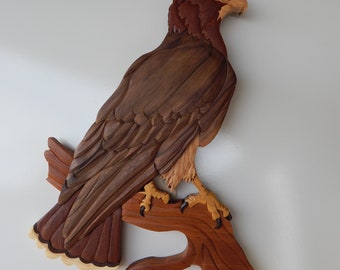 Intarsia Red Tailed Hawk - Etsy