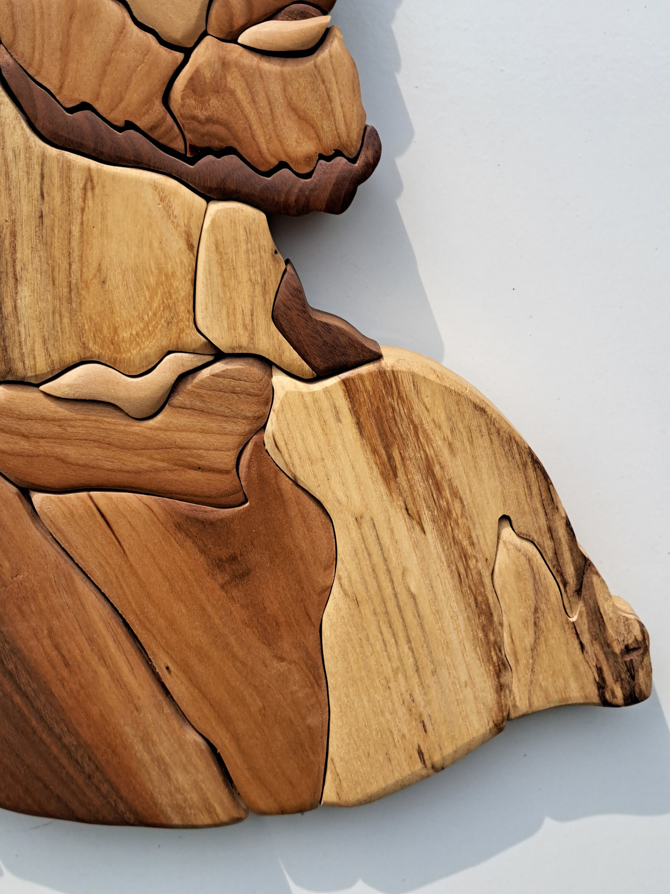 Jesus Plaque, Wood Intarsia Wall Hanging Handcrafted Scroll Saw Art - Etsy