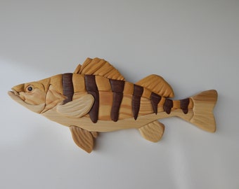 Farmer Bear Wood Intarsia Wall Hanging Scroll Saw Art - Etsy
