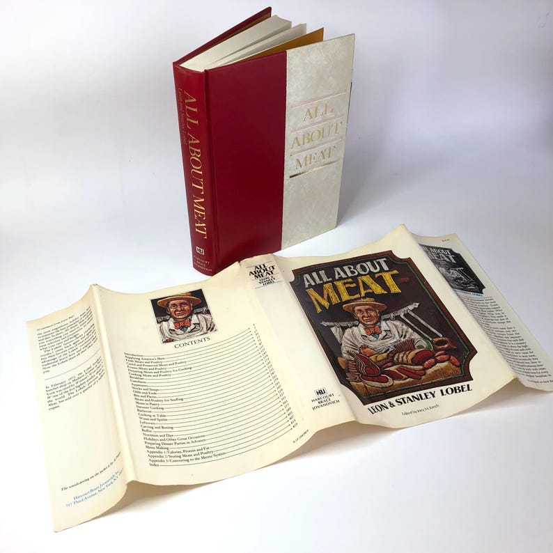 All About Meat by Leon and Stanley Lobel 1975 - Etsy