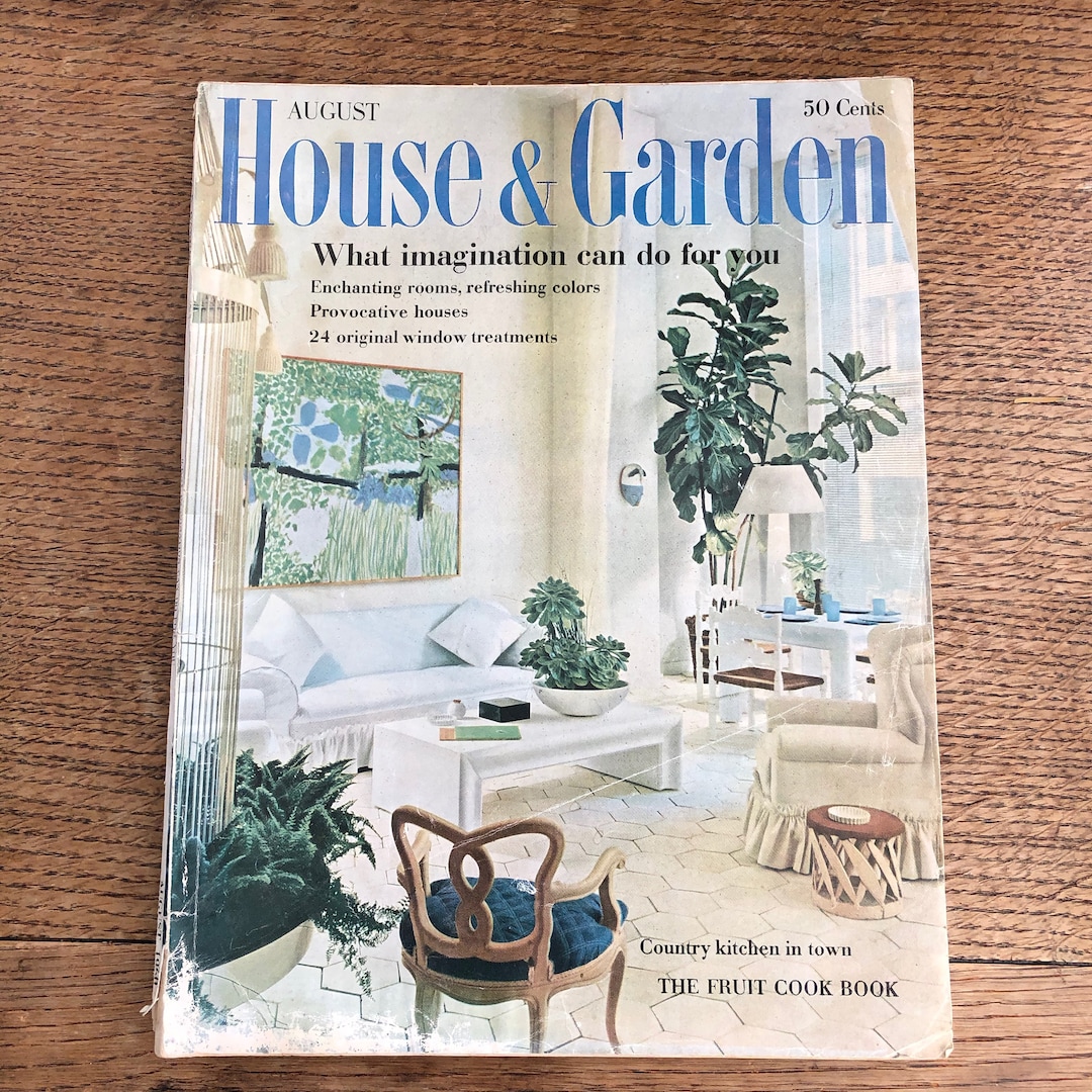 House and Garden Magazine August 1960 - Etsy