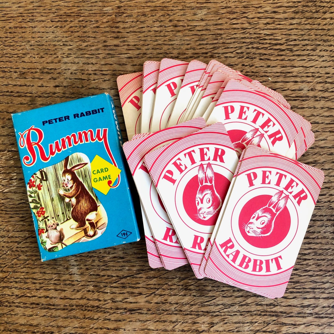 Vintage Peter Rabbit Rummy Cards Np. 425 #B5 - Etsy