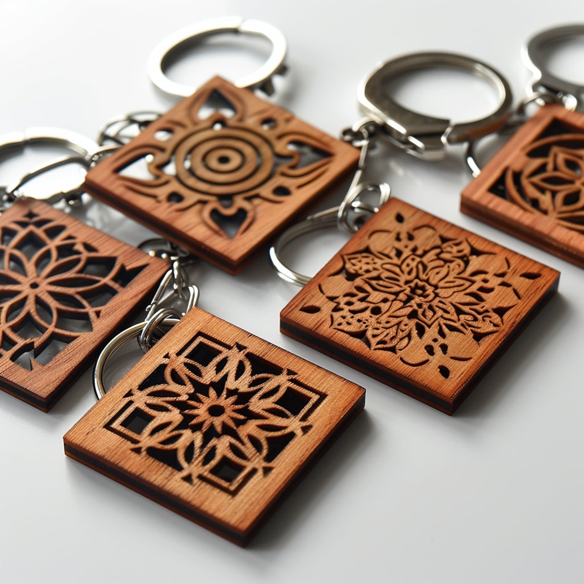 Custom Wooden Key Chains - Laser Cut - Etsy