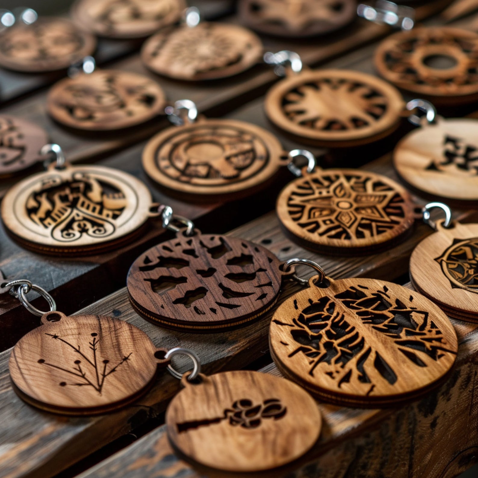 Custom Wooden Key Chains - Laser Cut - Etsy