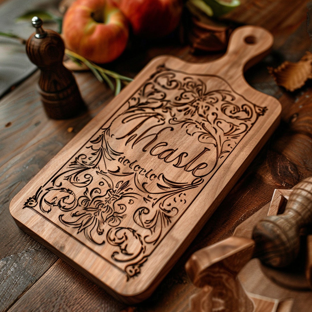 Custom Engraved Wooden Cutting Boards - Laser Engraved - Etsy