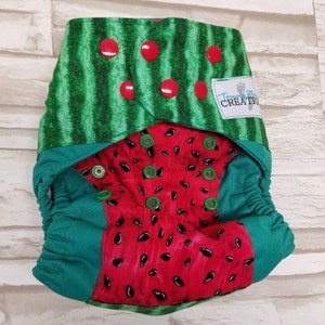 Watermelon OS Diaper Fitted, AI2, Pocket - Etsy