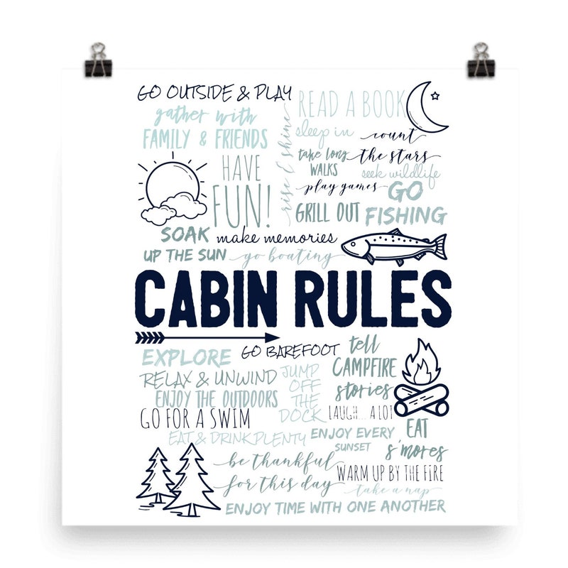 Cottage Rules - Etsy