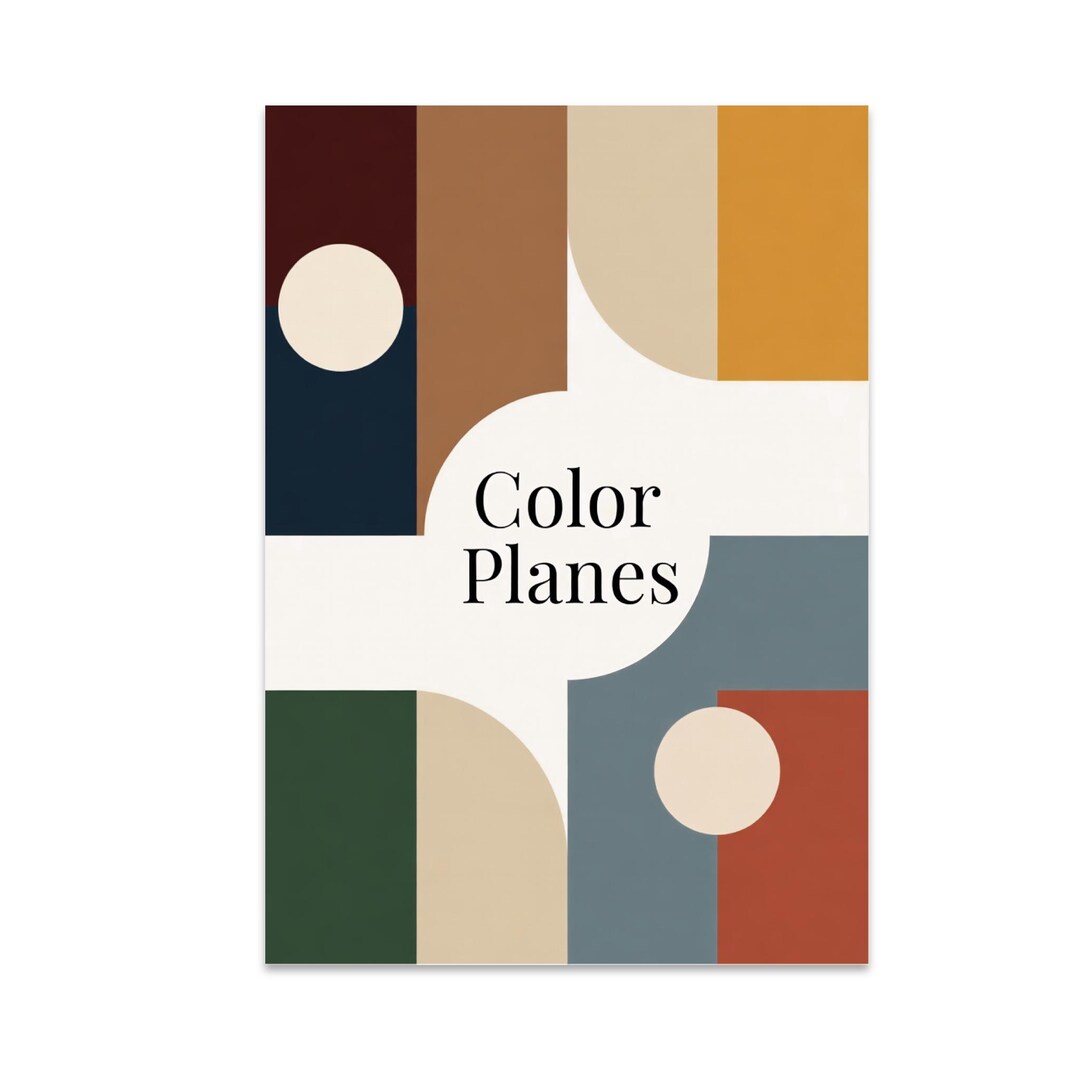 Modern Color Block Poster, Art Deco Style (glossy 13x19 Inches) - Etsy