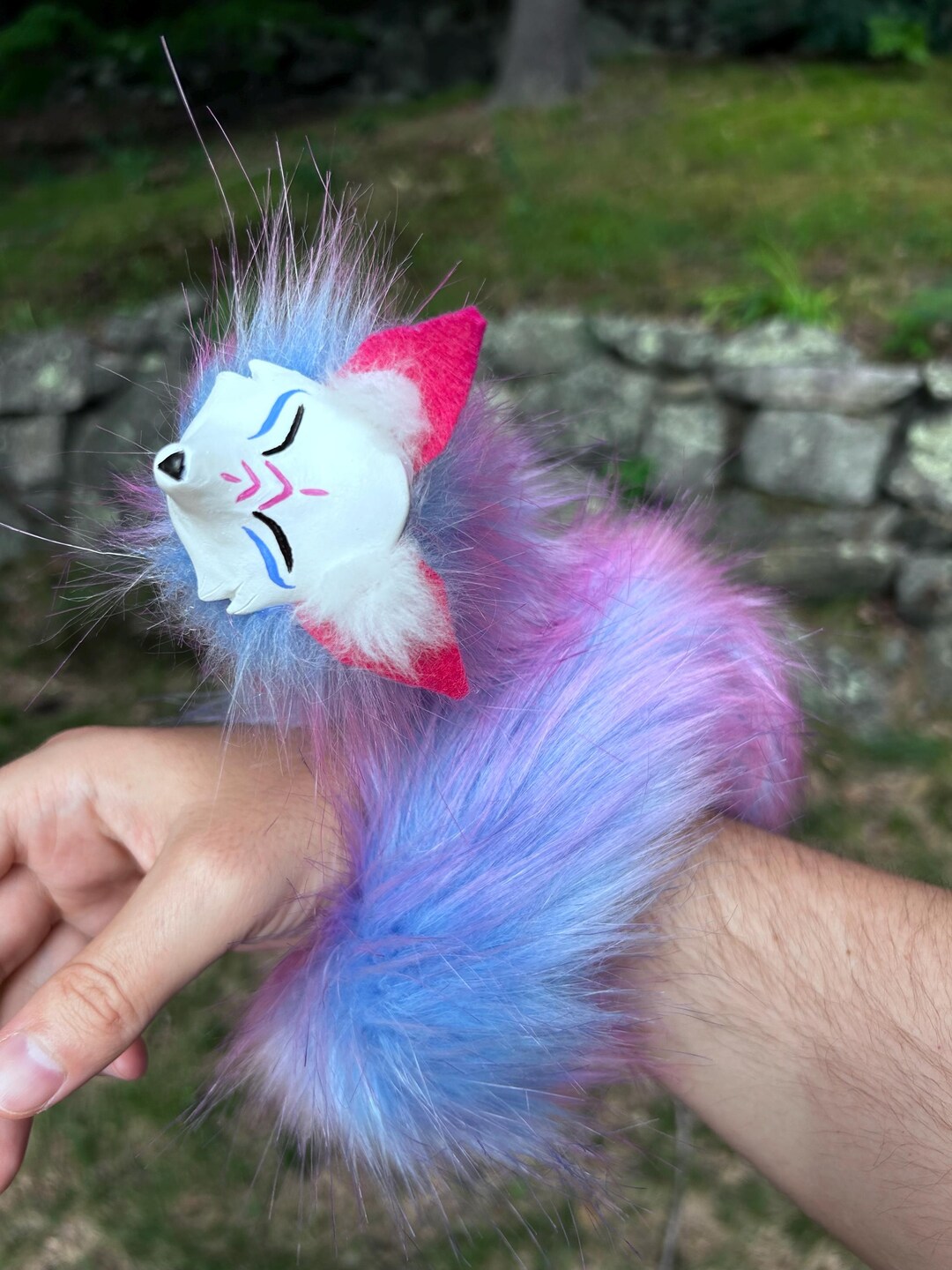 Cotton Candy Pipe Fox Spirit Fantasy Art Doll - Etsy