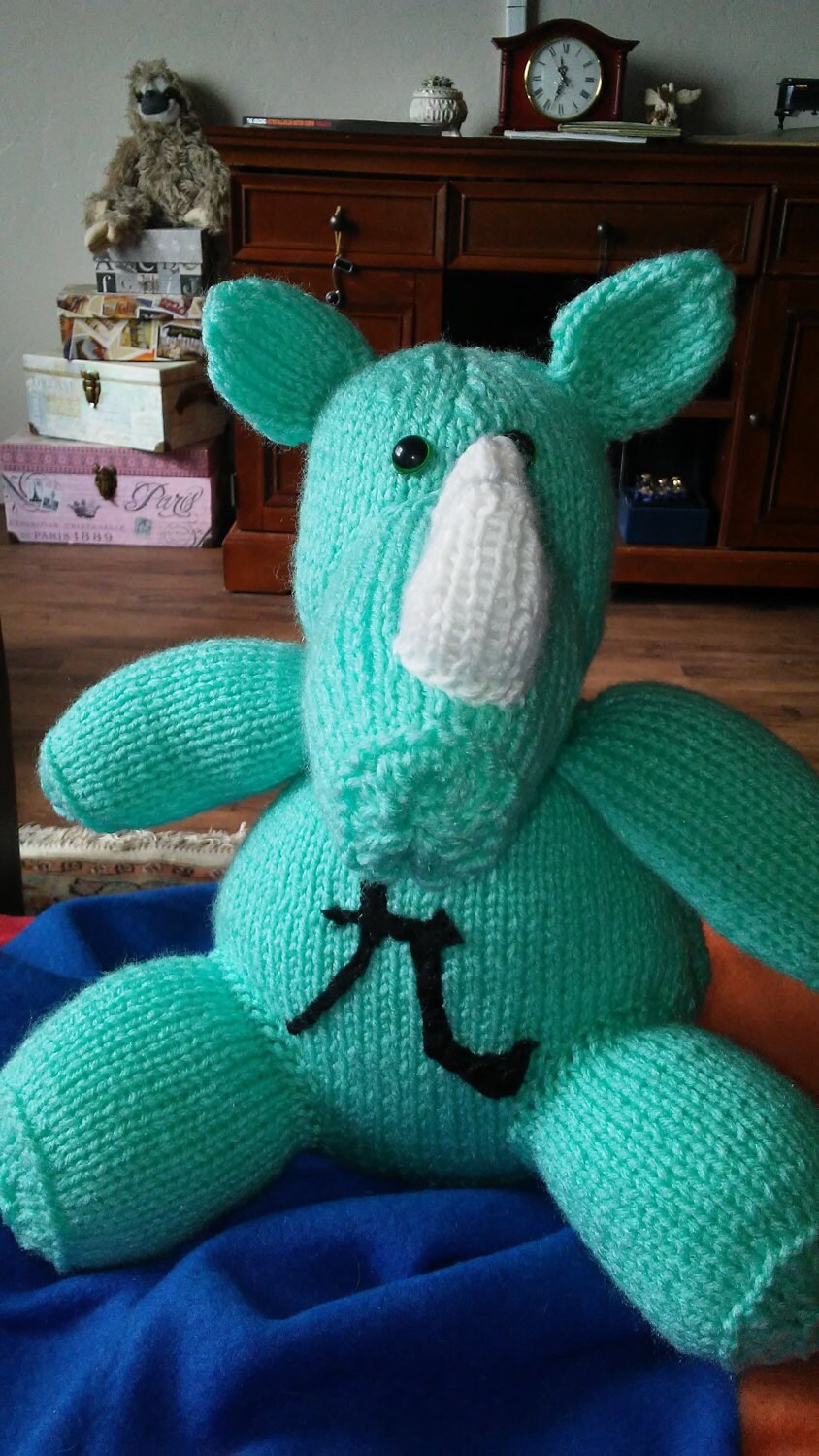 Ryan the Rhino - Etsy