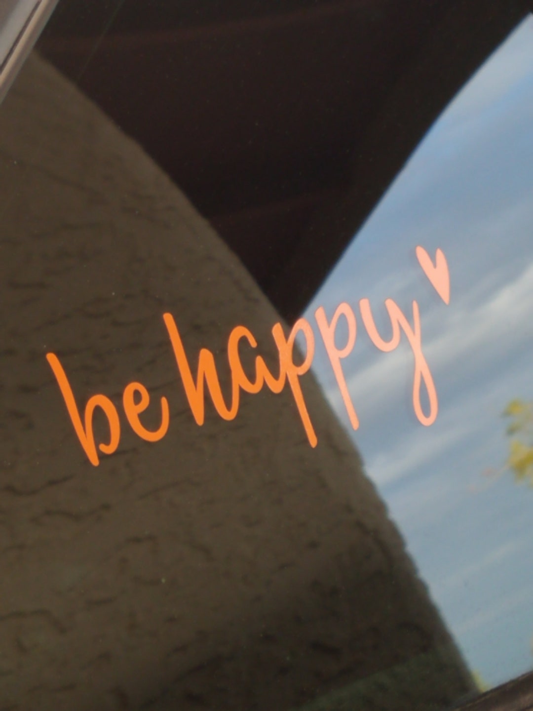 Be Happy - Window Decal - Peace - Relax - Etsy