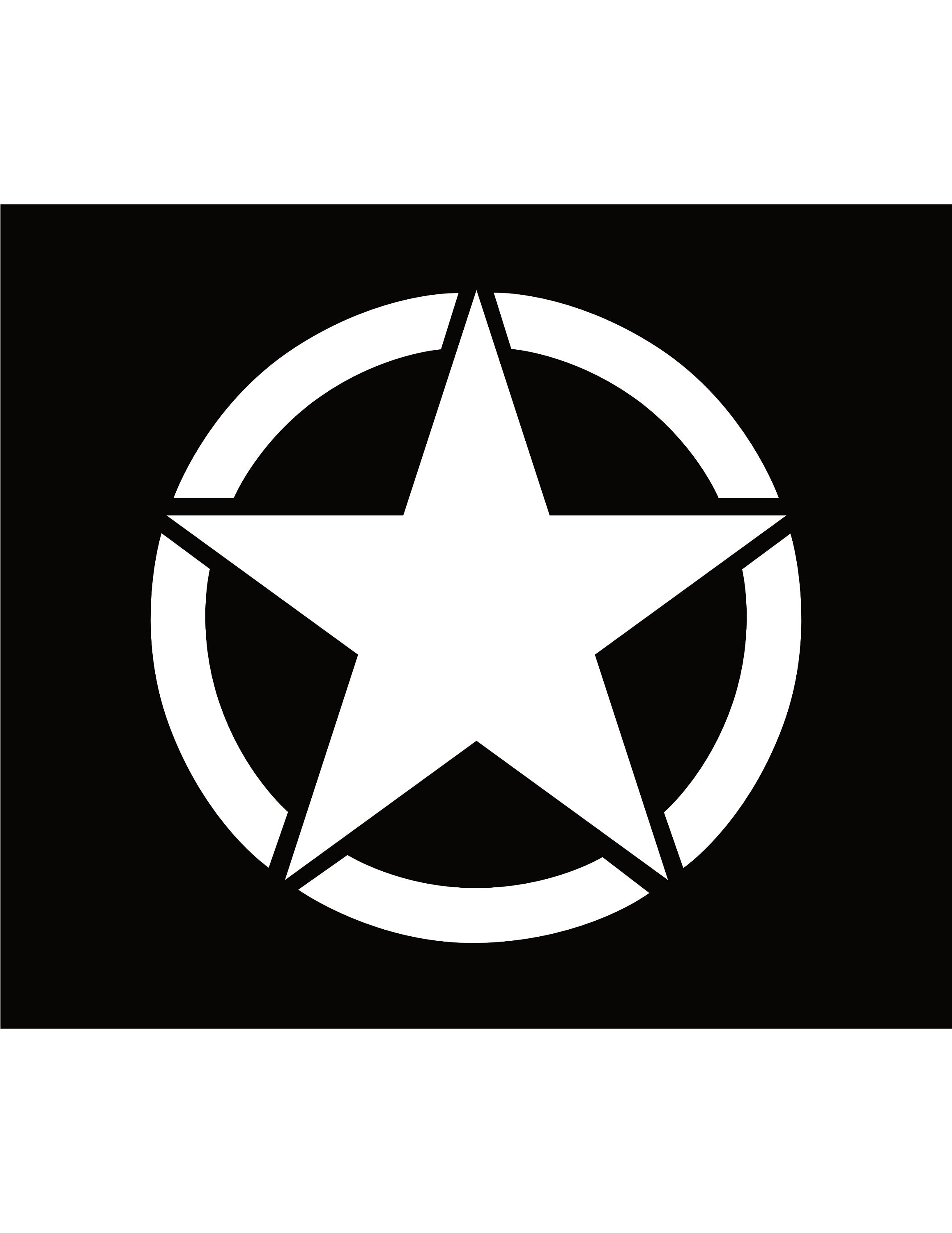 Willys Jeep Star Decal Car Truck Window Sticker 4x4 off Road Army WWII ...