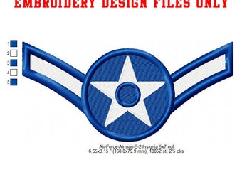 Air Force Embroidery Design - Etsy