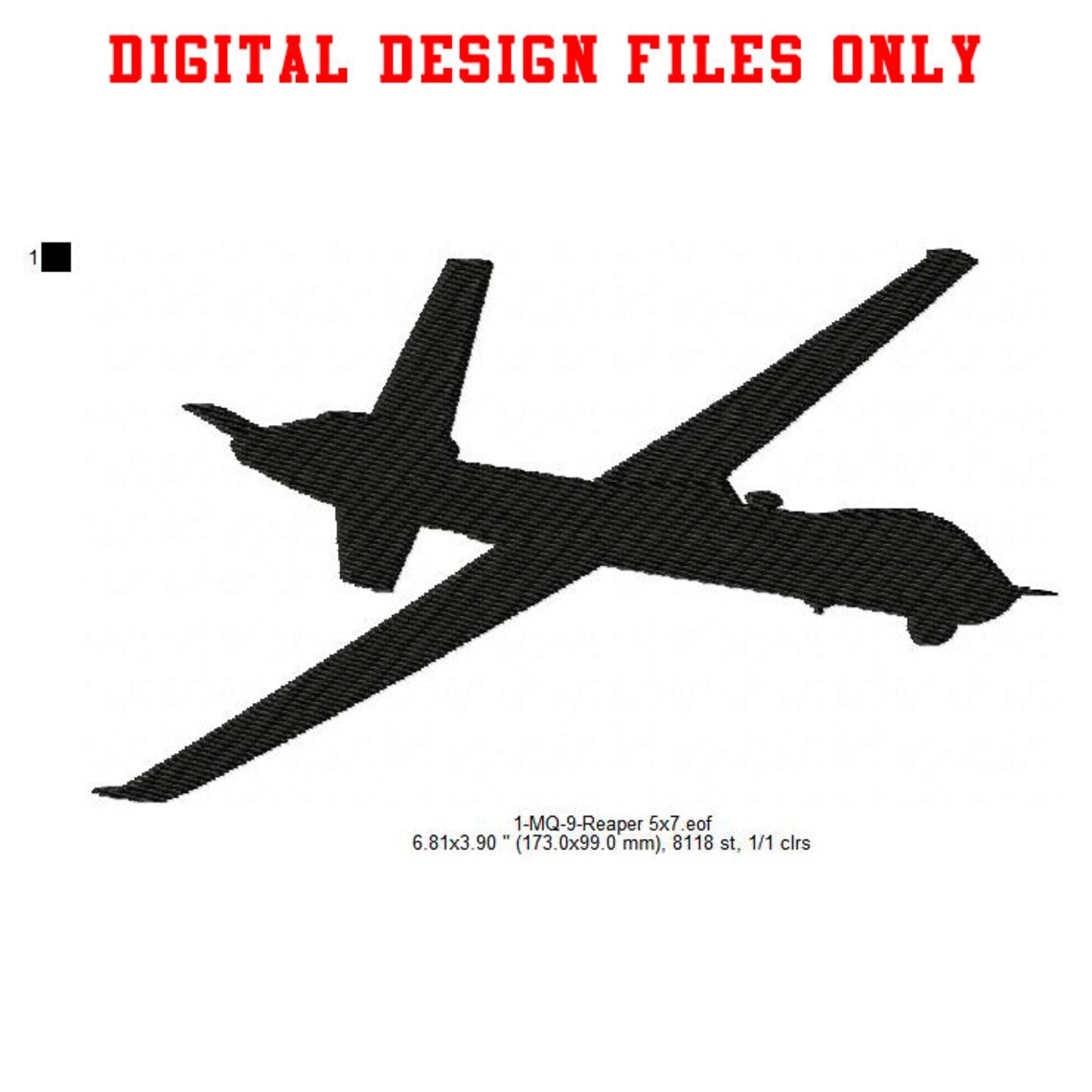 General Atomics MQ-9 Reaper Drone Silhouette Machine - Etsy General Atomics MQ-9 Reaper Drone Silhouette Machine - Etsy