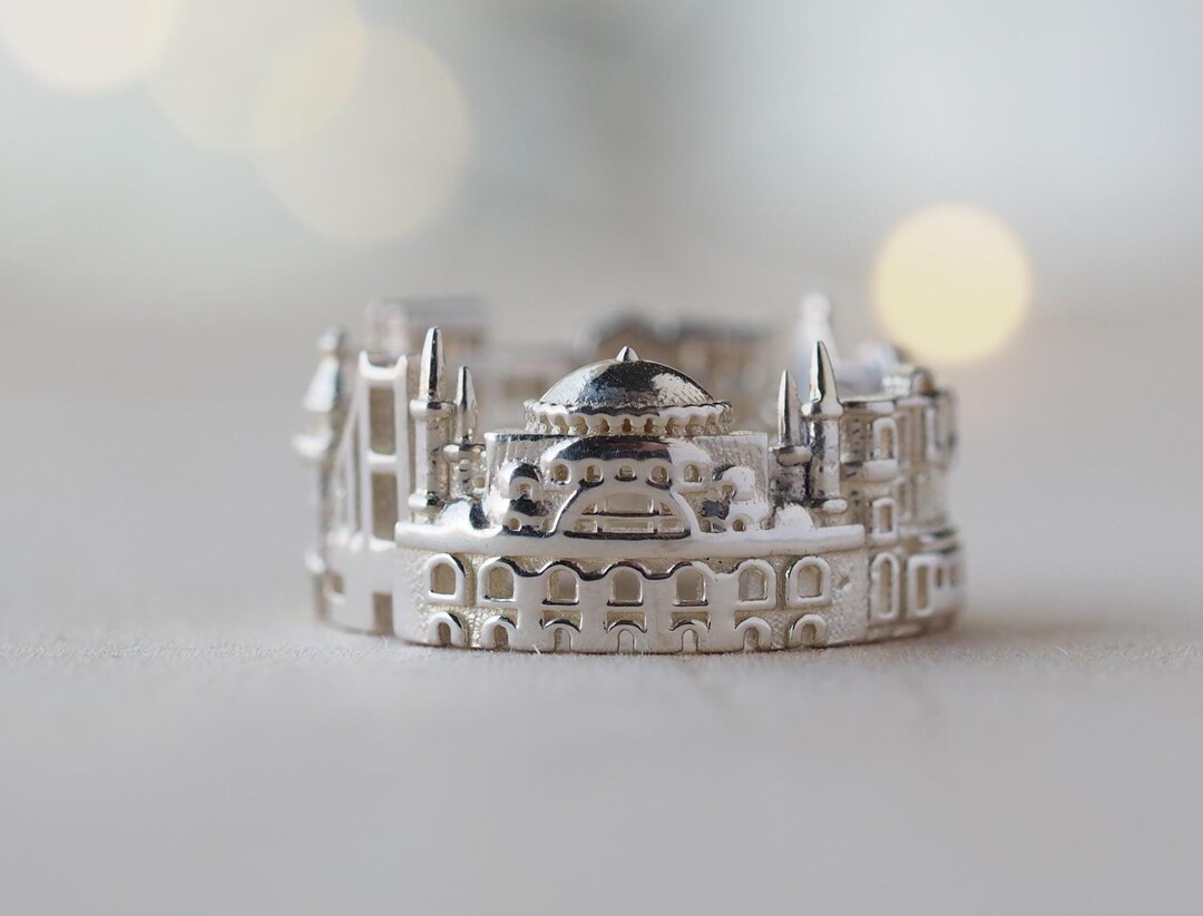 Istanbul Turkey Cityscape Ring | Skyline Ring | Gift for Architect ...