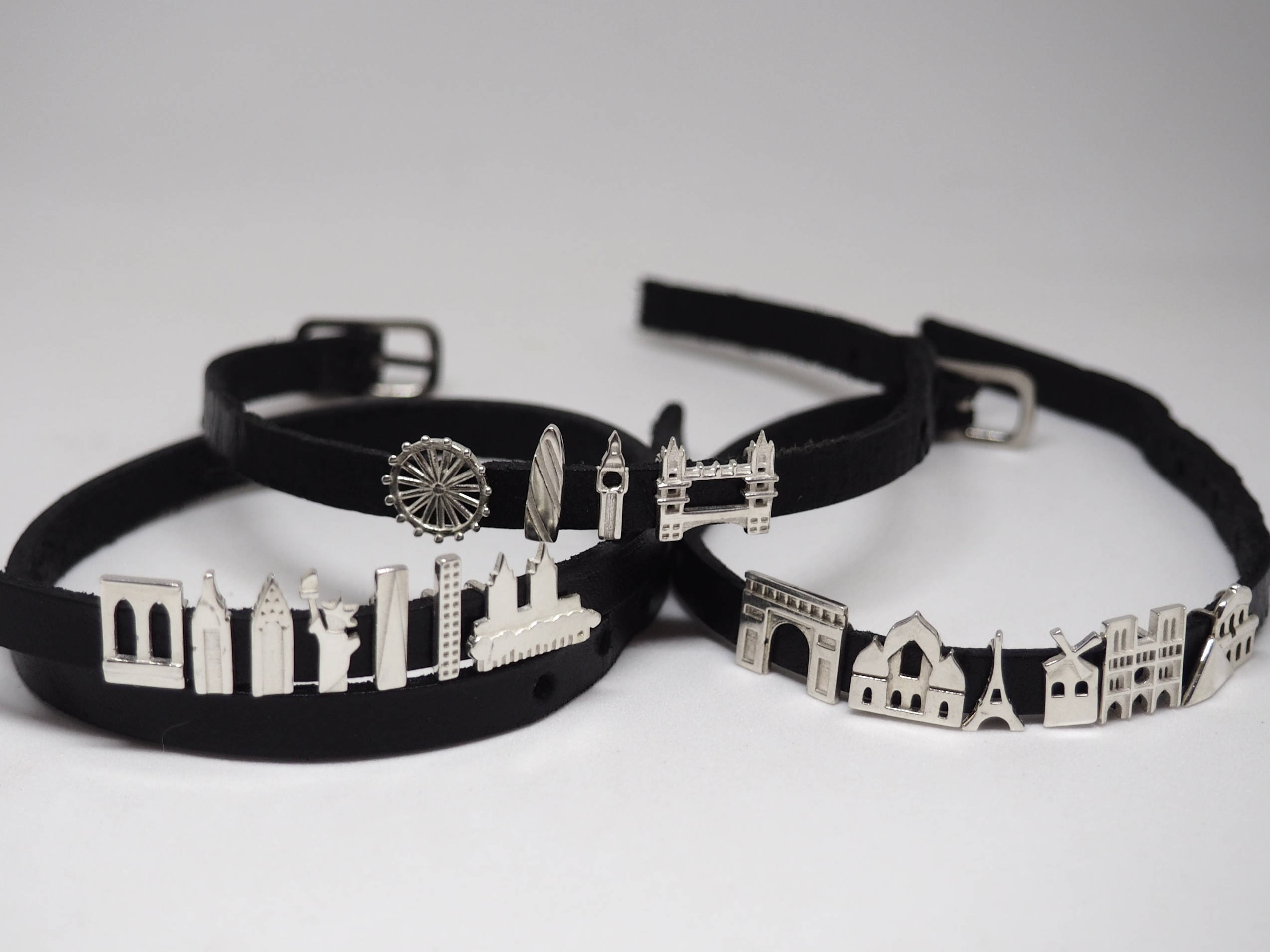 Barcelona Charms Citymania Statement Bracelets Leather - Etsy