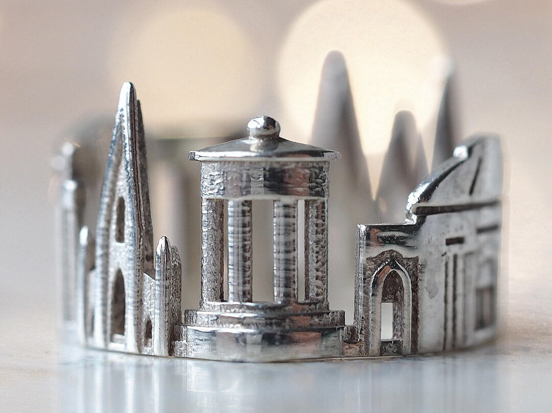 SOLD OUT | Edinburgh Cityscape Ring | Precious Gift for Scottish ...