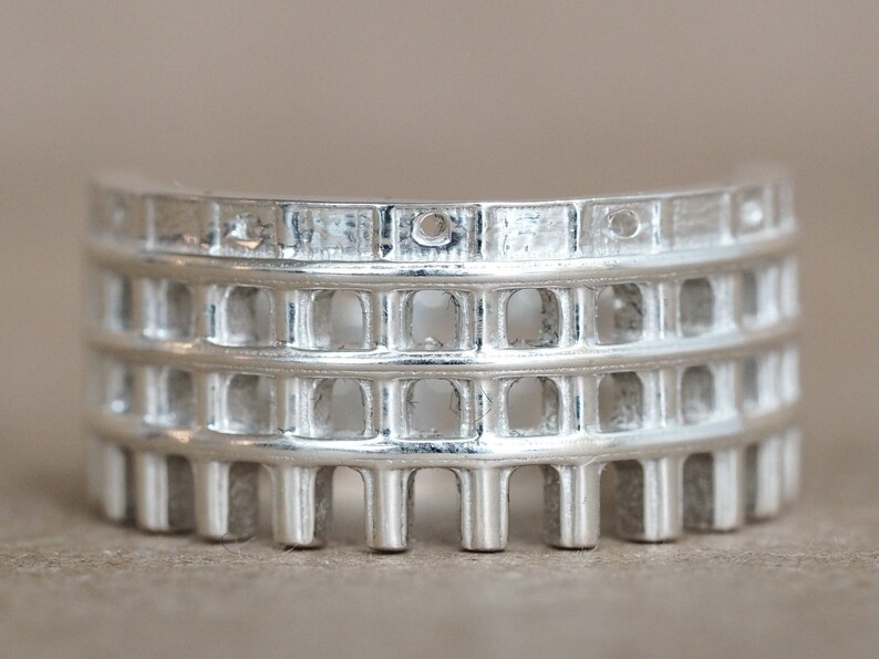 Colosseum Ring Rome Italian Art Gift for Designer Men | Etsy