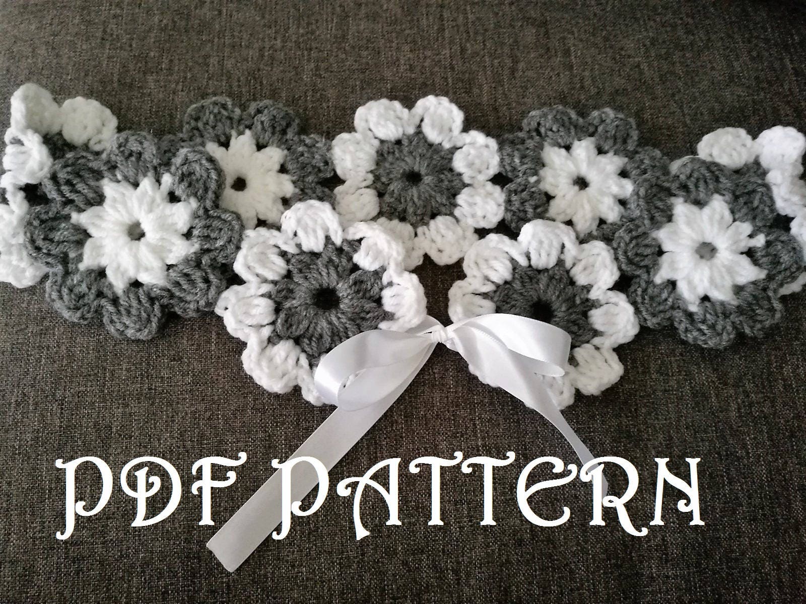 Crochet Flower Belt PDF Pattern - Etsy