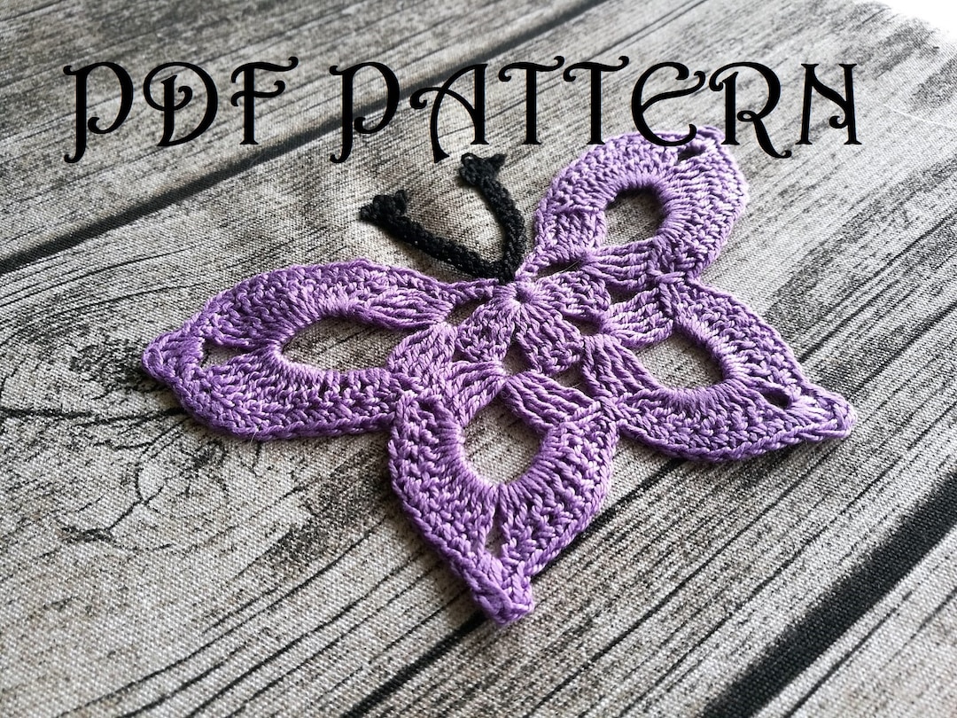 Small Crochet Butterfly PDF Pattern - Etsy