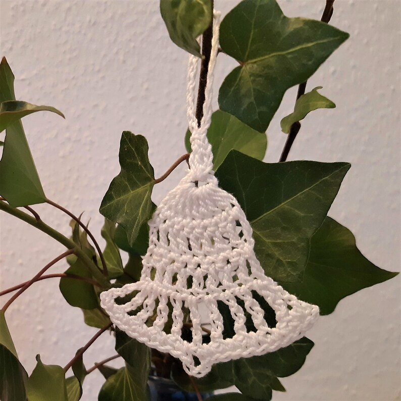 Crochet Christmas Bell PDF Pattern Ornament Décor Applique - Etsy