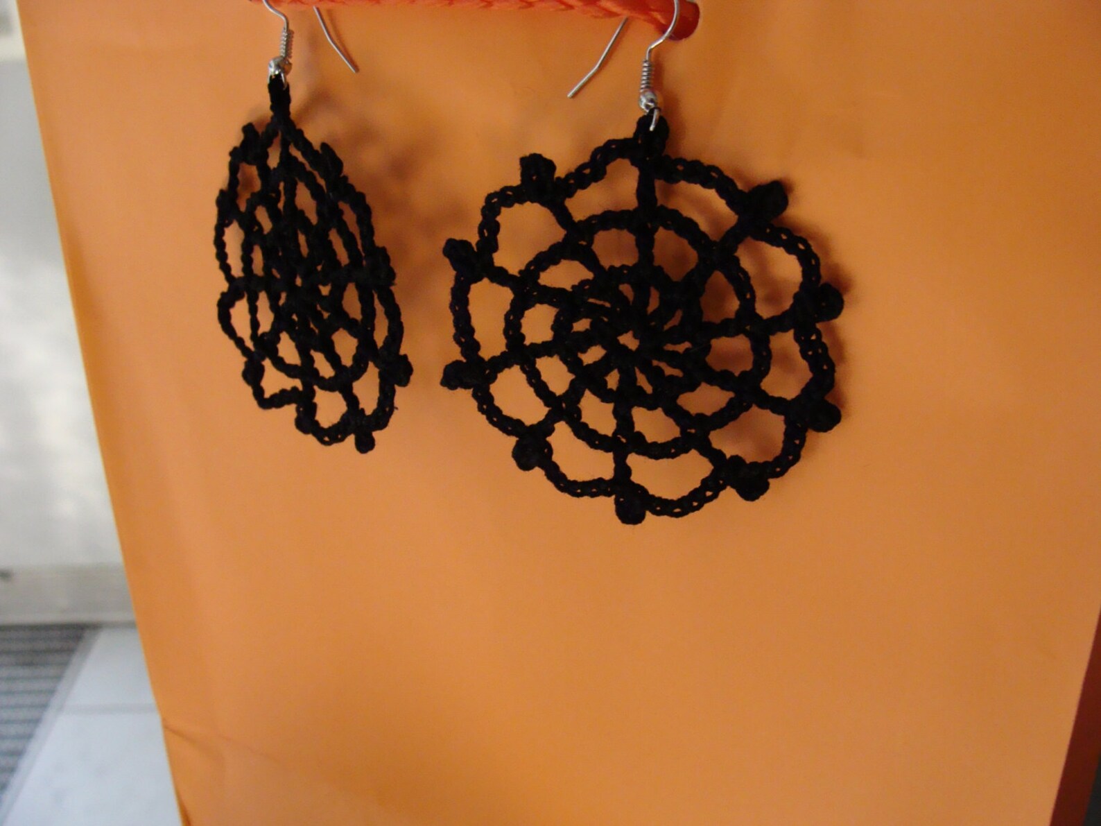 Crochet Cobweb Earrings PDF Pattern - Etsy