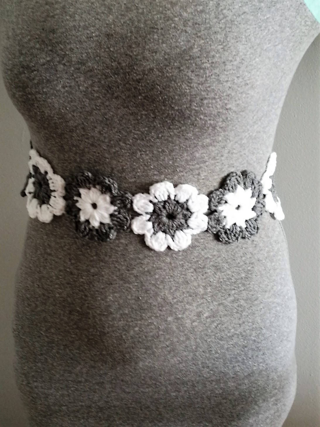 Crochet Flower Belt PDF Pattern - Etsy