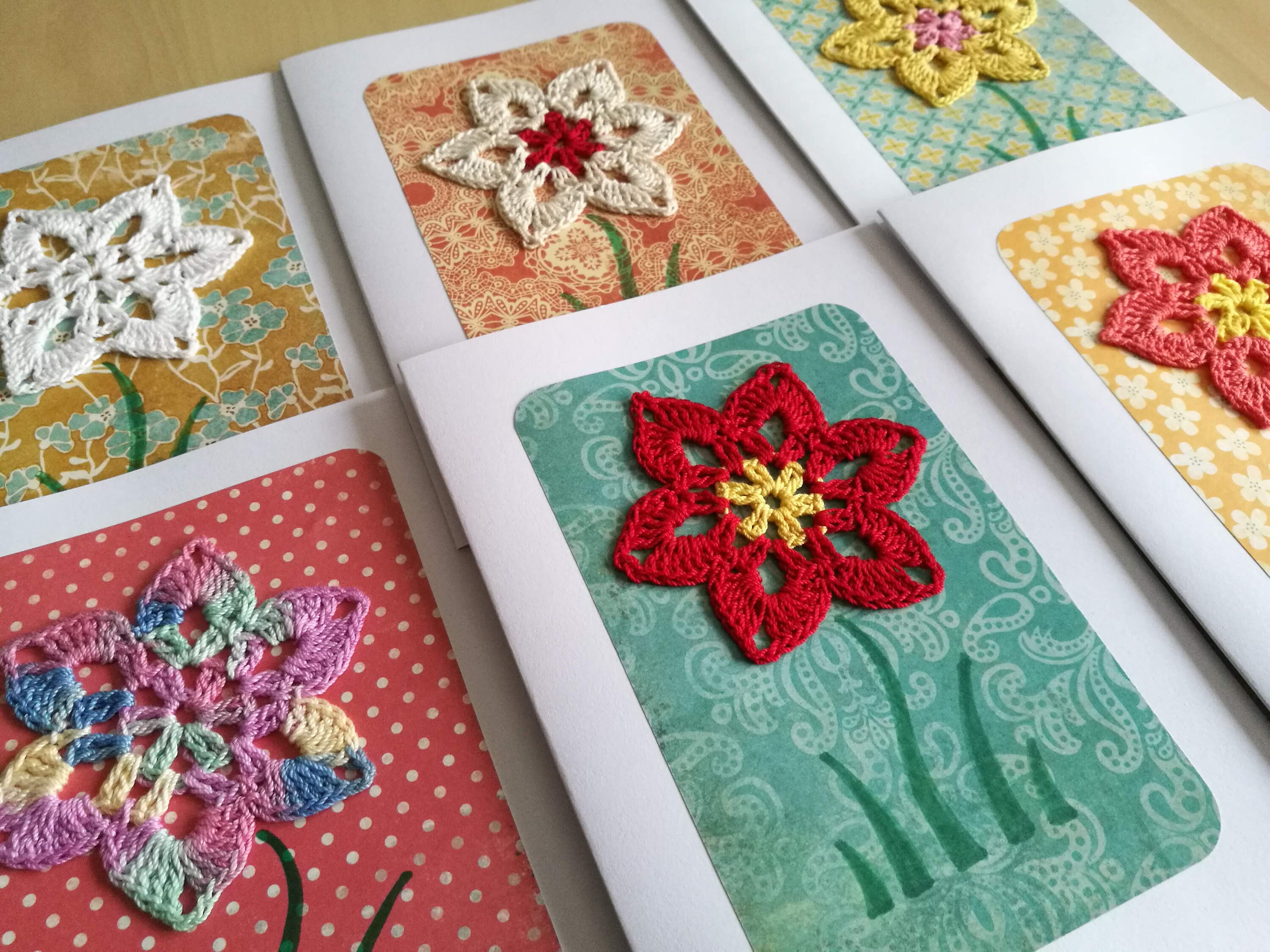 Crochet Flower Card PDF Pattern San Paulo | Etsy