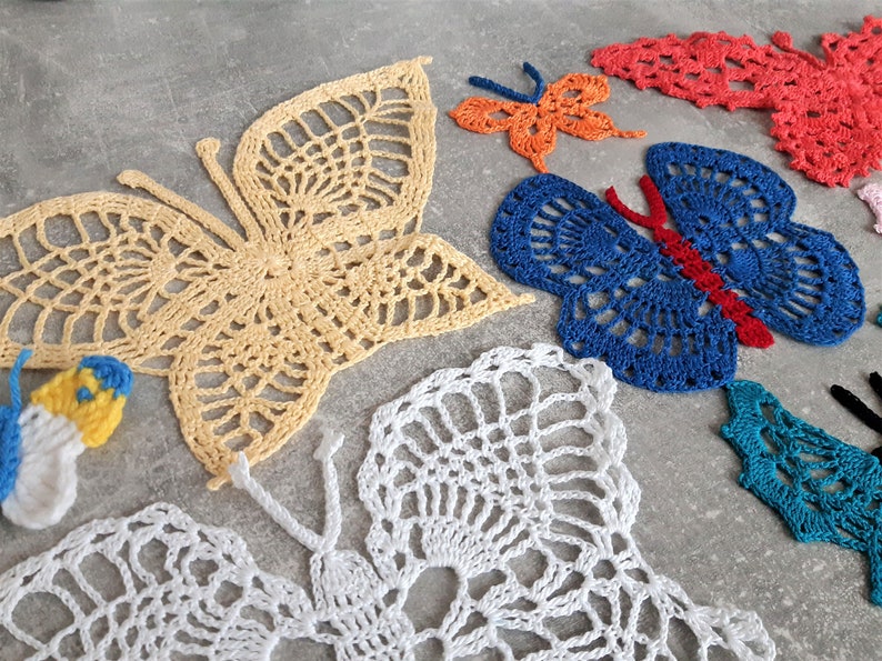 E-BOOK Butterfly Garden Crochet Butterflies PDF Patterns | Etsy