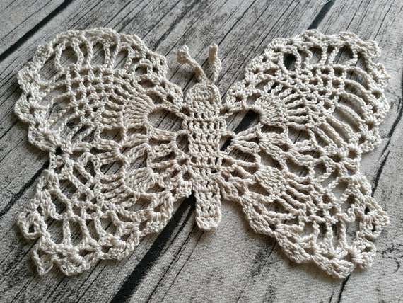 Free Crochet Butterfly Doily Pattern