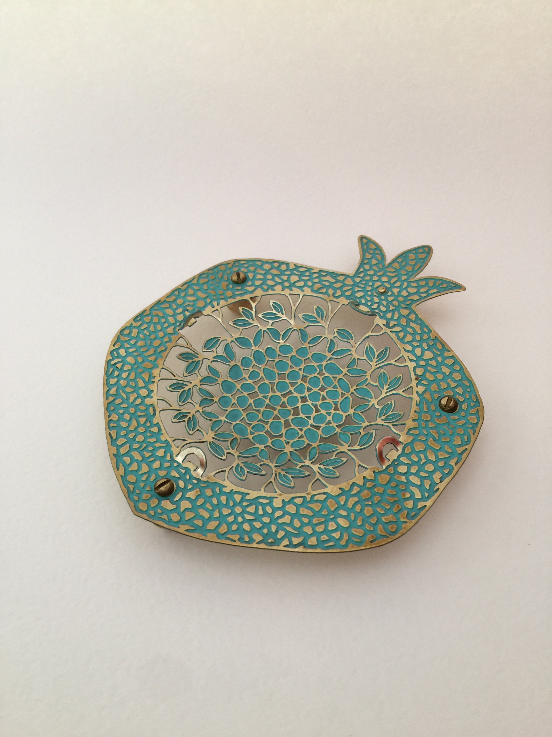 Honey Plate Rosh Ha'shana Jewish Gift Made in Israel | Etsy