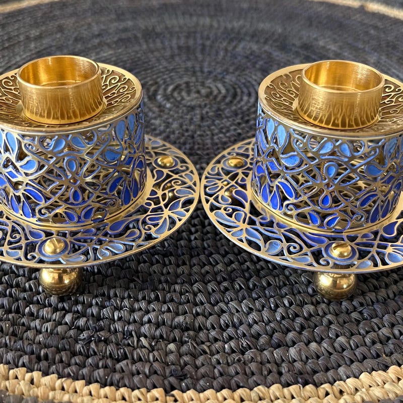 Shabbat Candlesticks - Etsy