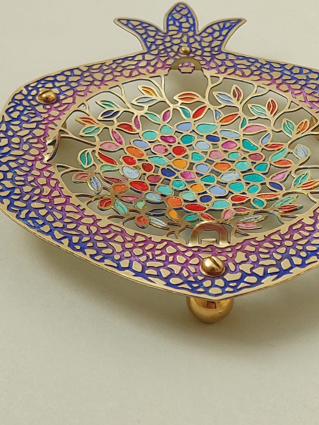 Honey Plate | Rosh Ha'shana | Jewish Gift | Made in Israel | Judaica - Etsy