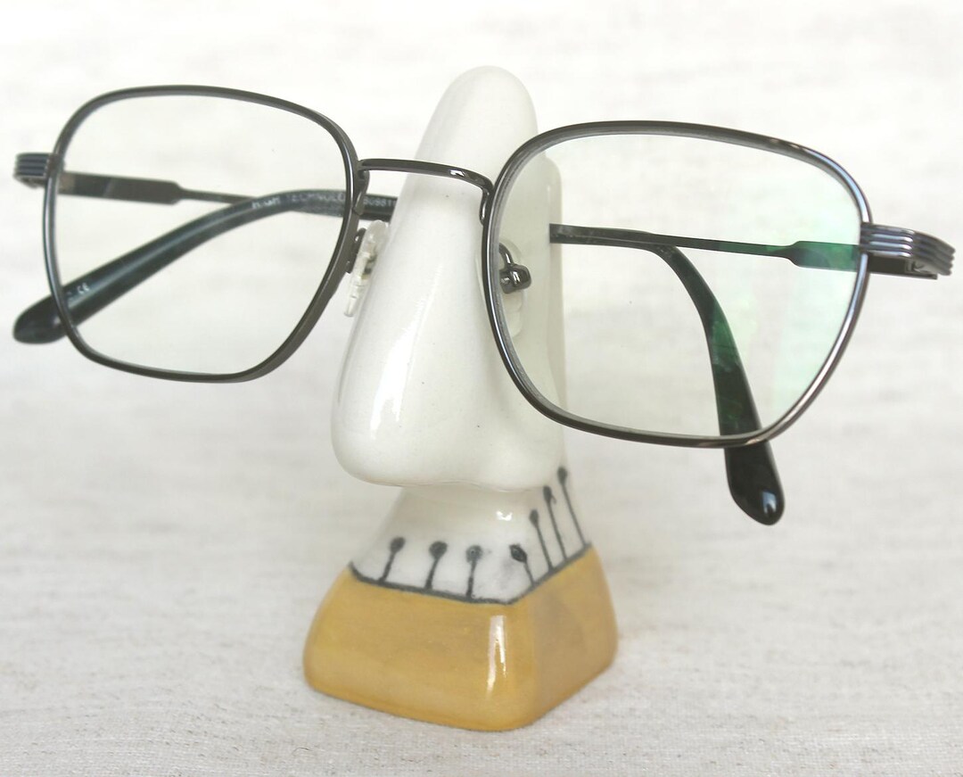 Eyeglass Stand, Ceramic Glasses Holder, Nose Sunglasses Holder, Hand ...