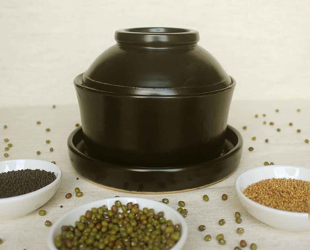 Handmade Ceramic Sprouter Kit: Kitchen Seed Growing Dish (spr-1011) - Etsy