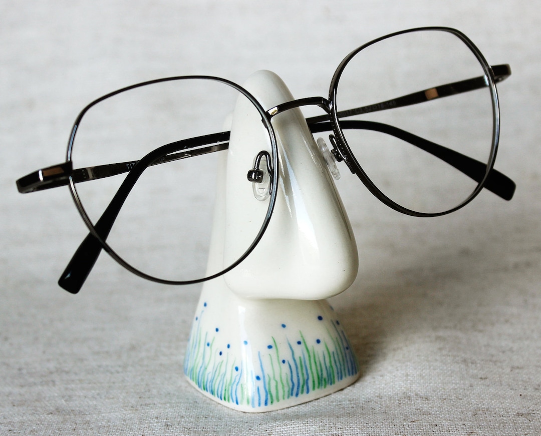 Ceramic Glasses Holder, Nose Eyeglasses Stand, Sunglasses Holder, Hand ...