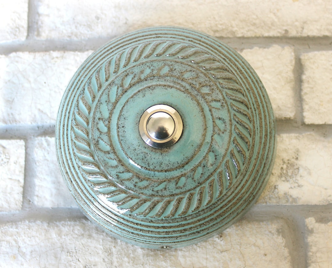 Ceramic Doorbell Push Button Cover, Handmade Door Bell, Home Decor ...