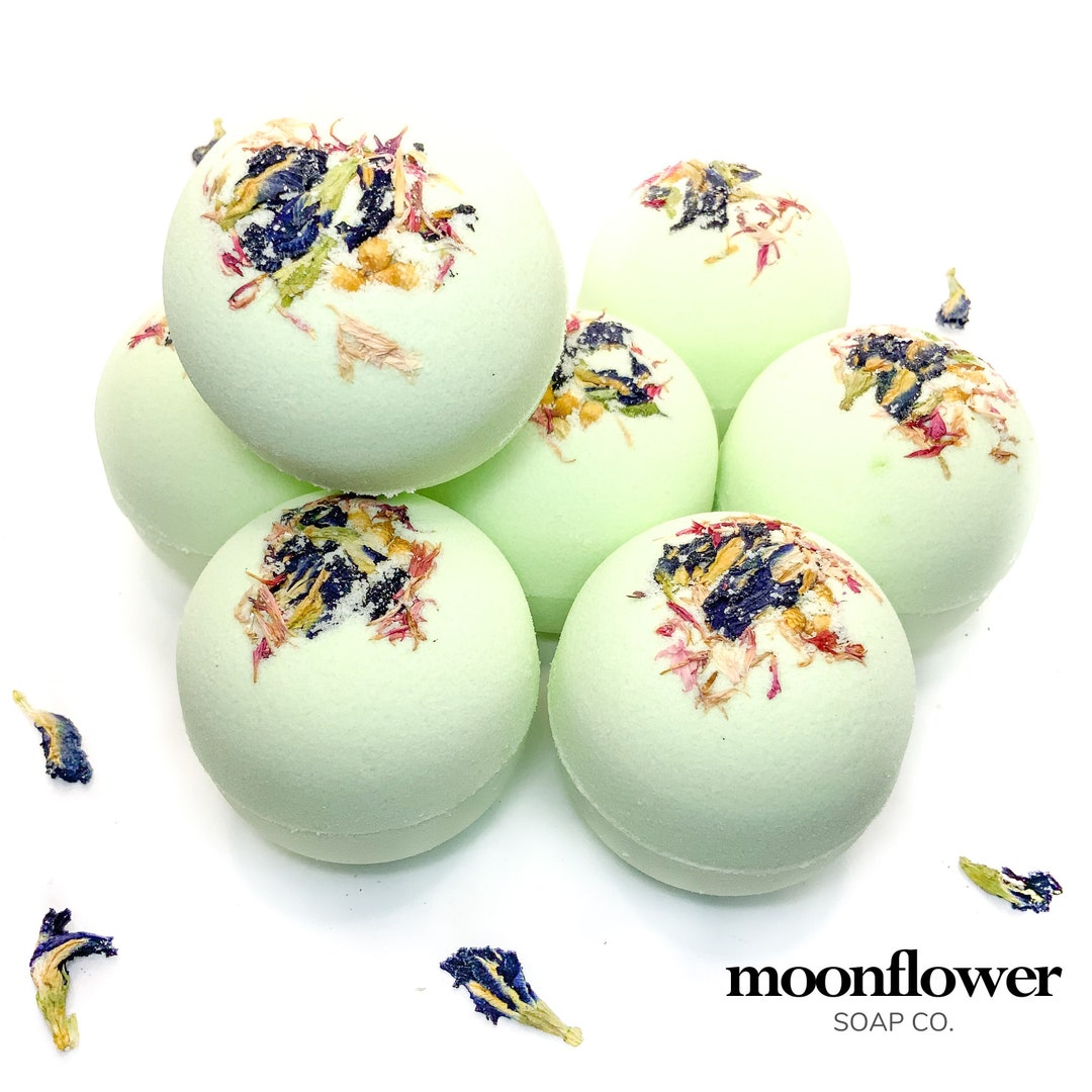 Green Tea Bath Bomb Large Handmade Jumbo Bath Fizzy Fresh - Etsy