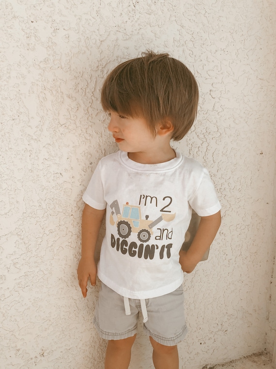 I'm 2 and Diggin' it Construction Theme Birthday | Etsy
