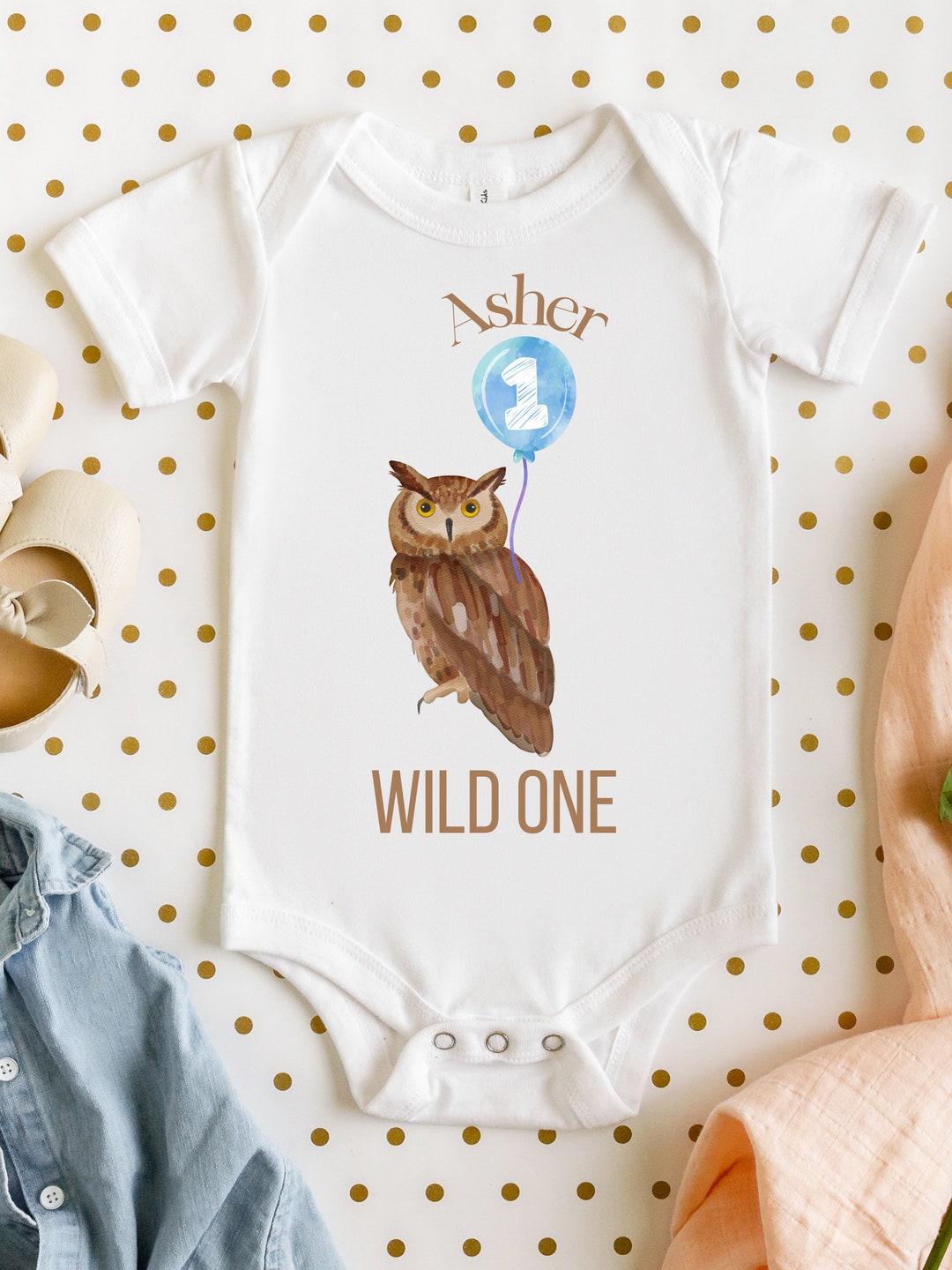 Wild One 1st Birthday Baby Bodysuit Boys 1st Birthday Bodysuit First Birthday, Wild One First ...