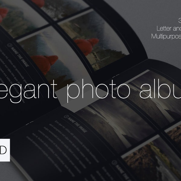 Indesign Scrapbook Template - Etsy