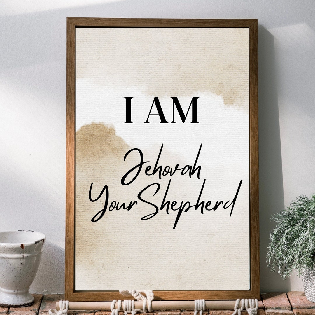 I Am Wall Art: Christian Scripture Print (digital Download) - Etsy