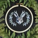 Jackalope Cross Stitch Pattern PDF - Mystical Horned Hare With Plant ...